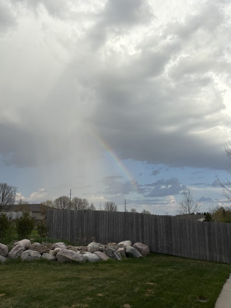 1st thunderstorm rainbow 🌈 of 2025 - SkySpy Photos, Images, Video