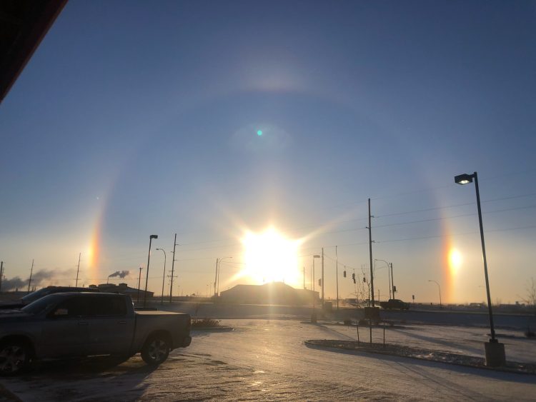 Huge sundog - SkySpy Photos, Images, Video