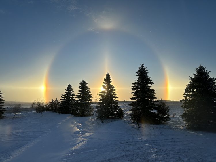 Sundogs in Powers Lake - SkySpy Photos, Images, Video