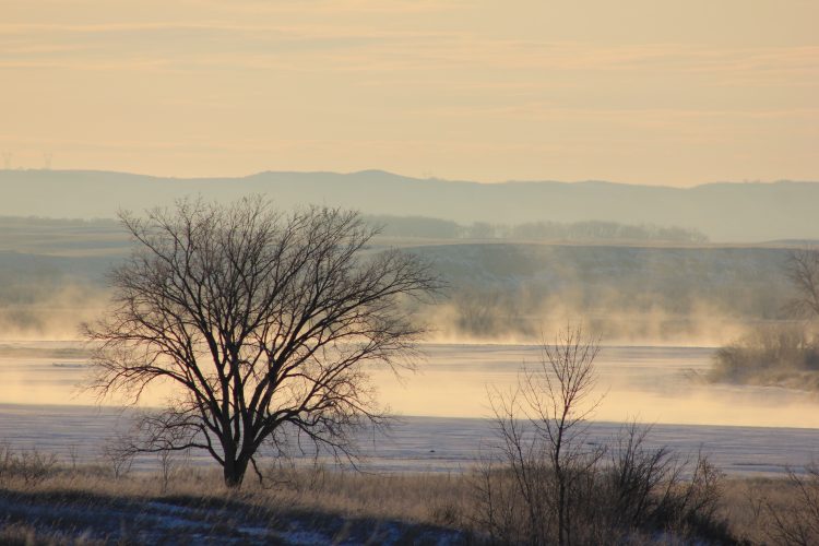 Steam Rising off the Missouri - SkySpy Photos, Images, Video