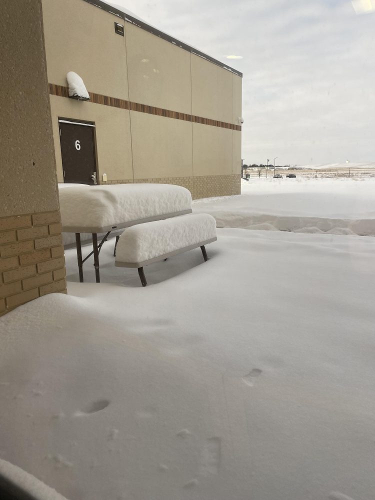 Just a smidgen of snow in dickinson - SkySpy Photos, Images, Video