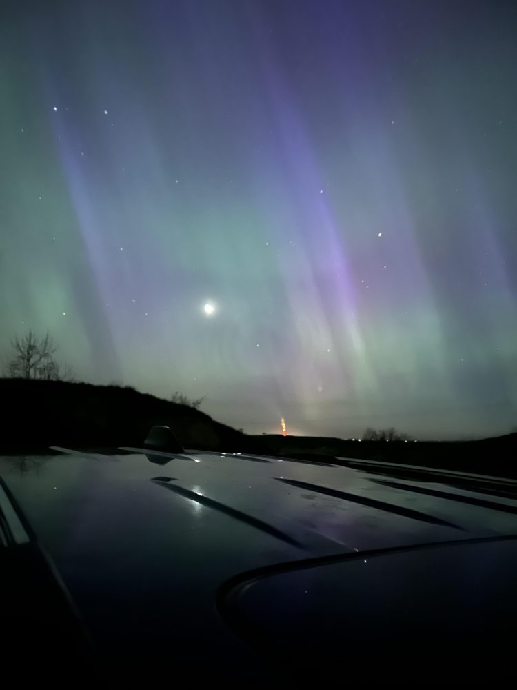 Northern lights over Fort Clark, ND - SkySpy Photos, Images, Video