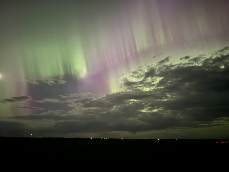 Northern Lights North of Menoken - SkySpy Photos, Images, Video