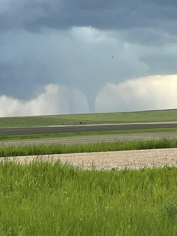 Tornado south of Woodworth, ND - SkySpy Photos, Images, Video