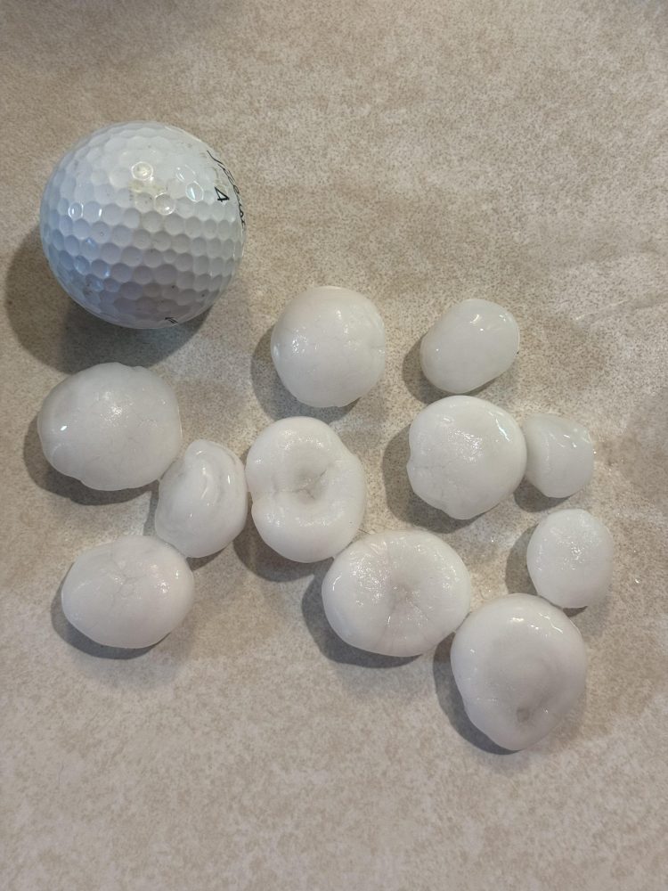 Hail, near Tom O’Leary Golf course - SkySpy Photos, Images, Video