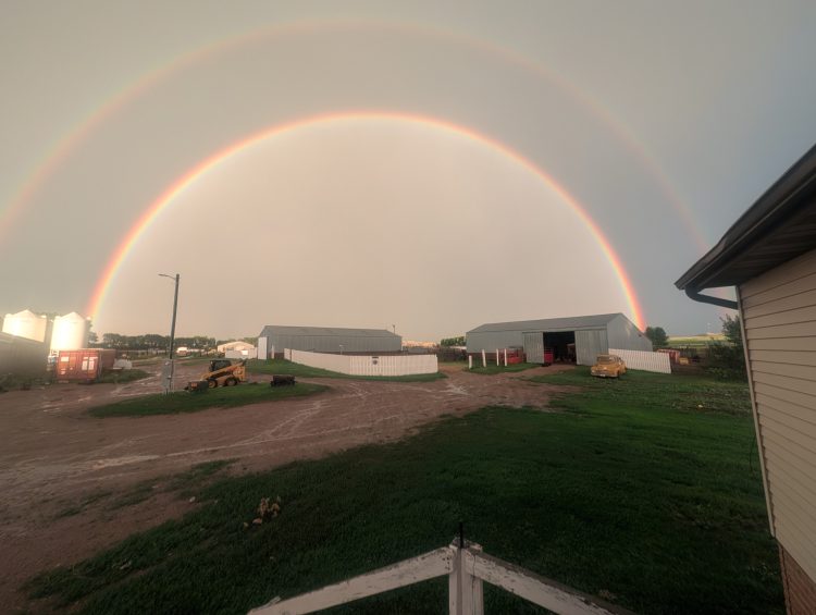 Double rainbow over the farm - SkySpy Photos, Images, Video