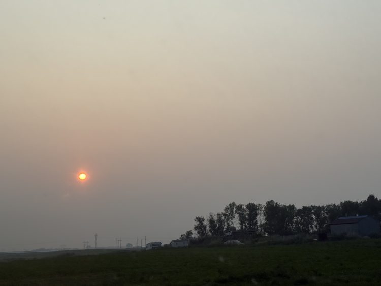 Smokey Sun in Wishek - SkySpy Photos, Images, Video