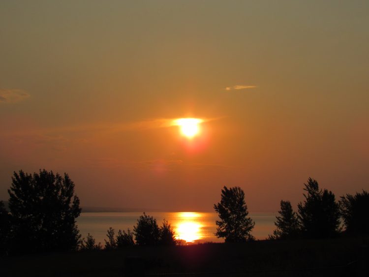 Sunset at White Earth Bay - SkySpy Photos, Images, Video