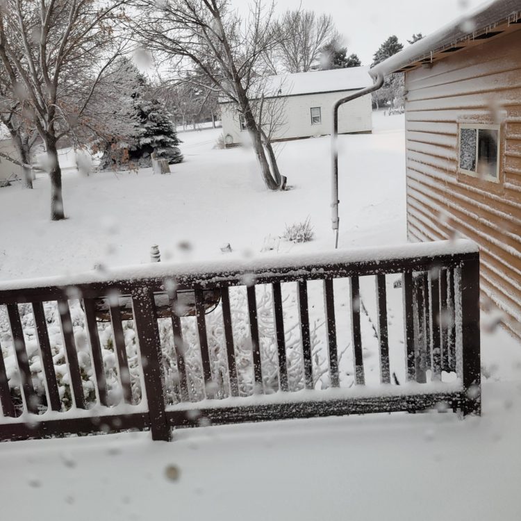 Snow fall Beulah Bay , Lake Sakakawea - SkySpy Photos, Images, Video