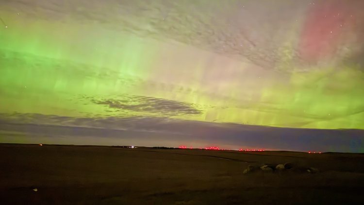 Northern Lights at Linton’s Old School Hill - SkySpy Photos, Images, Video
