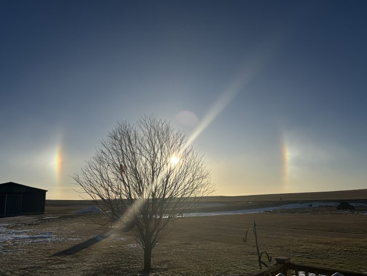 Sundogs in Slope County - SkySpy Photos, Images, Video